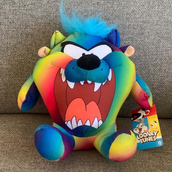 toy factory | Toys | 9 Looney Tunes Taz Tasmanian Devil Tie Dye Plush ...